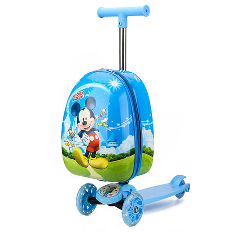 Cartoon Cute Scooter Luggage Case Large Capacity Student Trolley ...