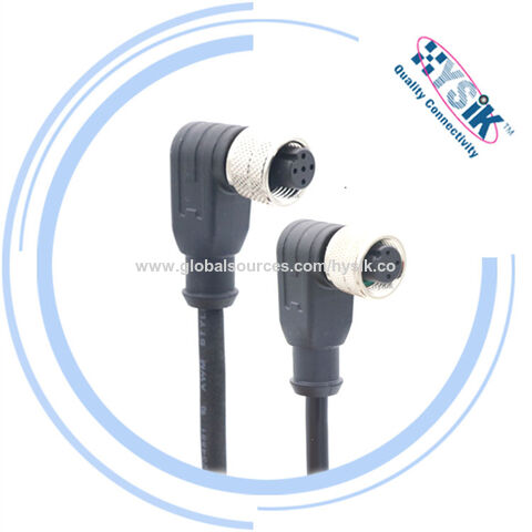Bulk Buy China Wholesale M12 5 Poles Cable A Coding 90 Deg Angled ...
