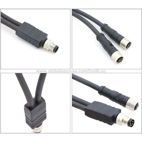 M8 Cable Splitter Y Type 3 4 5 6 8 Pin Male To Double Female Splitter ...