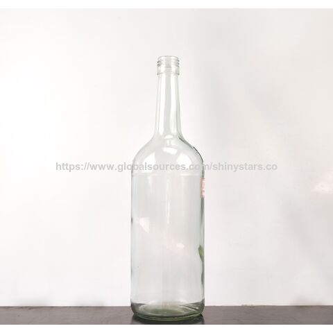 1000ml Long Neck High Flint Glass Liquor Bottle Made In Shandong China ...