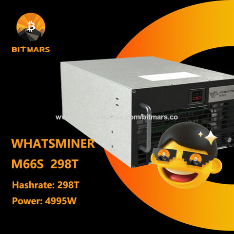 Factory Sale Whatsminer M66s 298t 4995w Oil-cooling M66 280t Immersion Cooling Btc Asic Miner ...