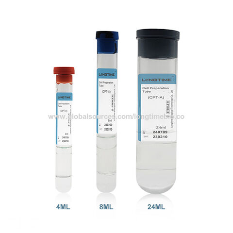Prp Tube Gel 8ml Cpt Tube - Expore China Wholesale Mononuclear Cell ...