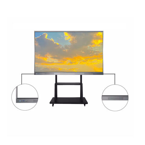 Multi-user 86 Inch Teaching Interactive Whiteboard Interactive Flat ...