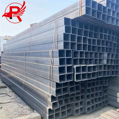 Astm A53 A500 300mm Black Mild Steel Square Pipe Iron Tube Carbon Steel ...