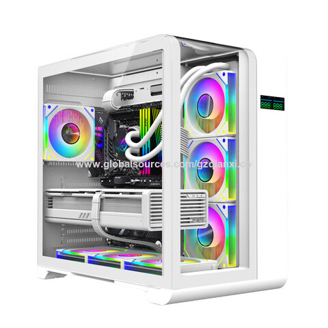 New High-end Gaming Pc Case 270 Full Vision Curved Tempered Glass Top ...