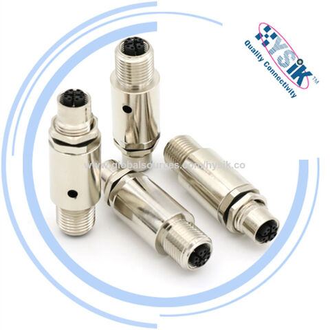 M12 Metallic Adapter 8 Pin X Code Female To Female Shielded Connector ...