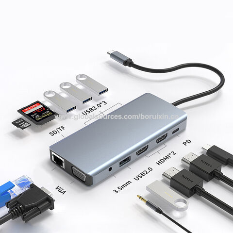 Buy China Wholesale Mst Usb C Docking Station,12-in-1 Usb-c To Dual ...