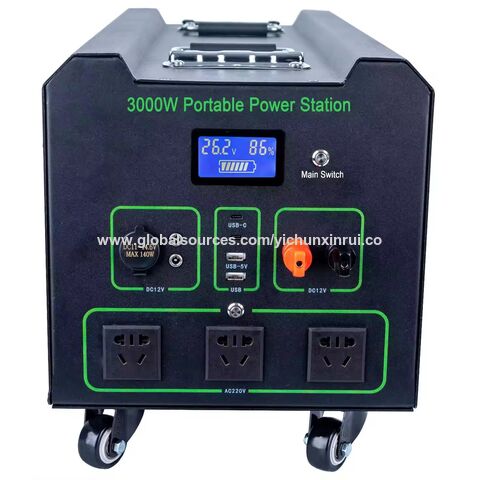 2024 New Designed 12v To 110v/220v 3000w Portable Power Bank With ...