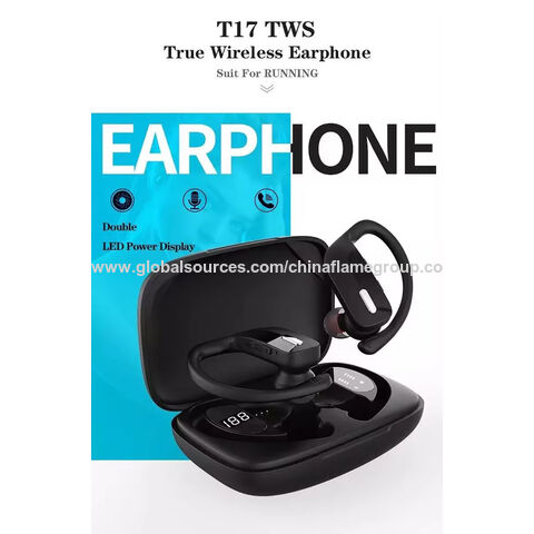 Buy China Wholesale Bt 5.2 T17 Sport Earbuds With Hook Wireless ...