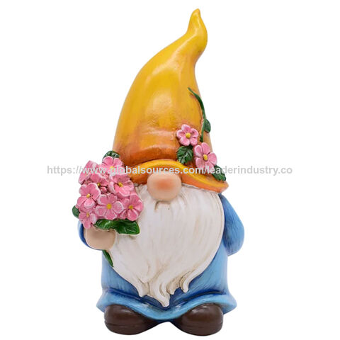 Buy China Wholesale Bsci Factory Polyresin Yellow Gnome Statue With ...