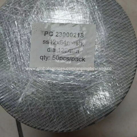 High Quanlity Disc Filters For Water Wire Mesh Pieces Round Size ...