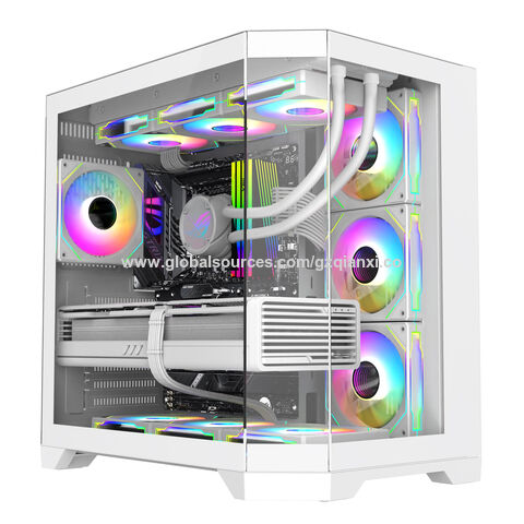 New Design Fashion Gaming Computer Case 3 Tempered Glass Panel High End ...