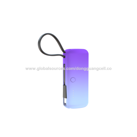 Facorty Cheap Oem 5000mah Capacity Power Bank Built In Cable Type C ...