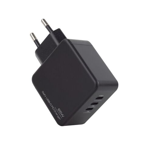 2024 Hot Selling Pd 65w Triple Type-c Port Eu Plug Gan Foldable Charger ...