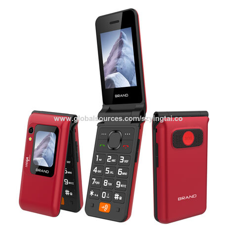2g Flip Keypad Phone Gsm Sos Button Non-android System Spreadtrum T107 ...