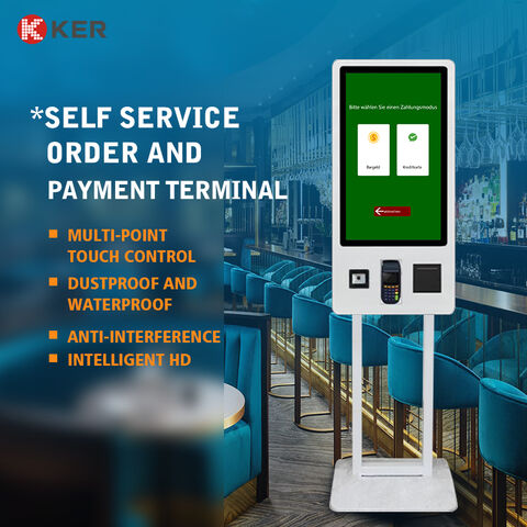 Customized Self Ordering Checkout Machine Touch Screen Pc Self Service ...