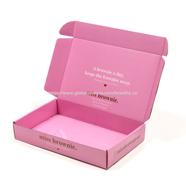High Quality Eco-friendly Paper Gift Pr Packaging Custom Logo Pink Gold ...