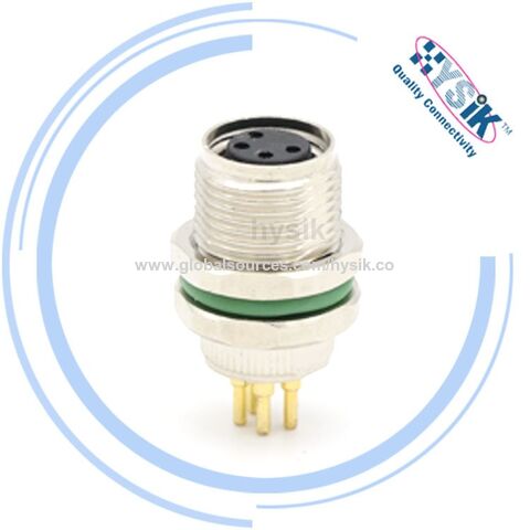 M8 Sensor Waterproof Pcb Panel Mount Flange Socket M8 3 4 5 6 8 Pin ...