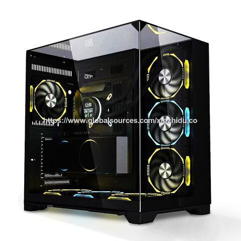 High End Curved Tempered Glass Panel Gabinete Atx Case Pc Games ...
