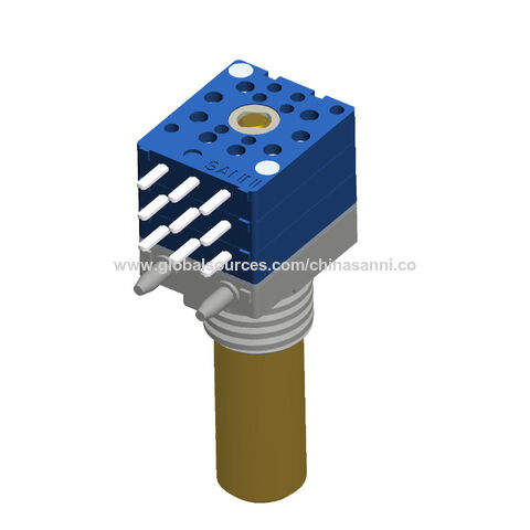 8mm Triple Sealed Metal Shaft Encoders For Wireless Equipment, Walkie ...