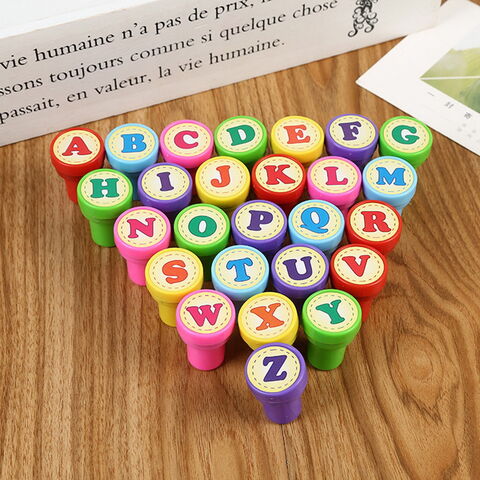 Kids Prize Preschool Education Supplies 26 English Alphabet Stamp, Name ...