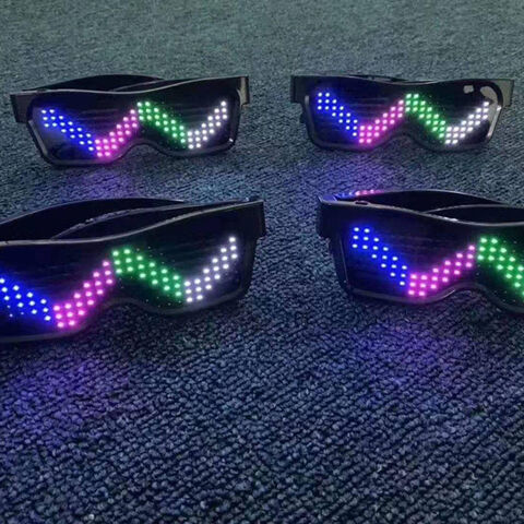 New Hot Sale Multicolor Bright Led Glasses Festival Led Glow El Glasses ...