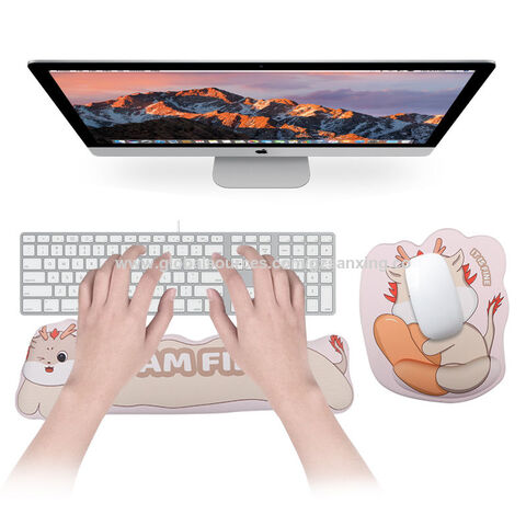 Cute Anime Mouse Pad With Wrist Support And Keyboard Wrist Rest ...