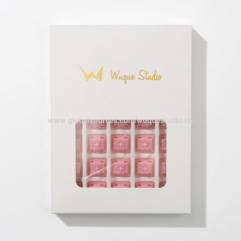 Ws Pearl Switch 5 Pins Pink Switch Key Switches With 4 Ball Bearings In ...
