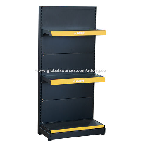 Heavy Duty Supermarket Metallic Shelves Store Display Racks Gondola ...