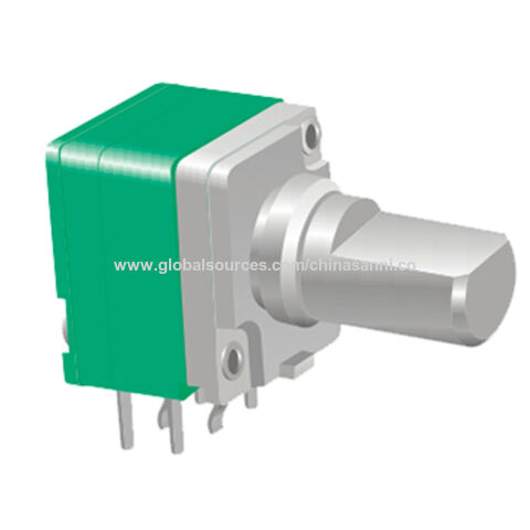 9mm Type Dual-unit Sealed Metal Shaft Potentiometer Metal Shaft ...