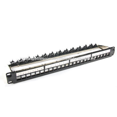 Empty 24 Ports 19 Inch Modular Cabling Cat6 Stp Unloaded Patch Panel $7 - Wholesale China Panel ...