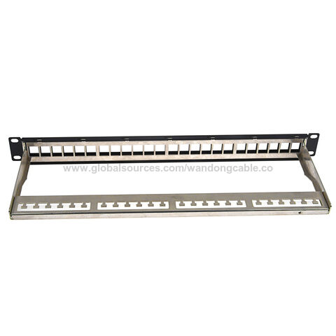 Wholesale Blank Patch Panel 24 Port Cat6 Cat5e Cat6a Keystone Jack ...