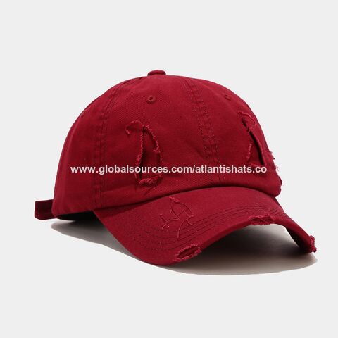 Bulk Buy China Wholesale Ripped Baseball Caps Six Panel Low Profile Men ...