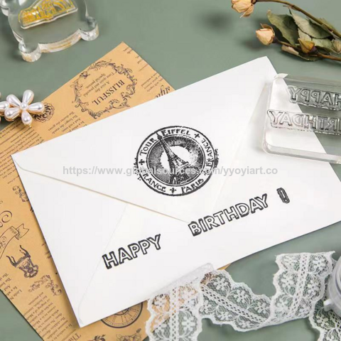 Diy Album Decoration Friendly Phrases Pretty Patterns Silicone Clear ...