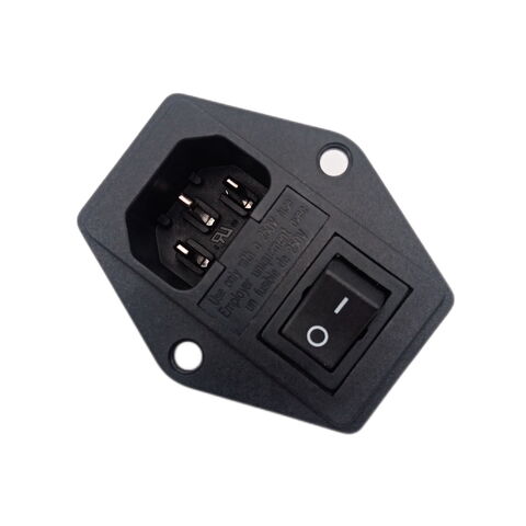 Iec 320 10a 250v 15a 125v Ac Rocker Switch C14 Socket Connector With ...