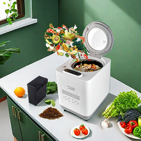 Kitchen Waste Composting Machine Kitchen Food Crusher Processor Drying ...