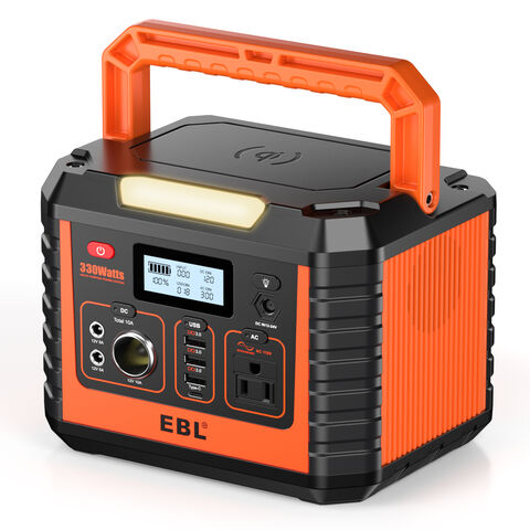 Ebl Portable Power Station 300 288.6wh Charging With Solar Panels Ac Power For Home And Outside ...