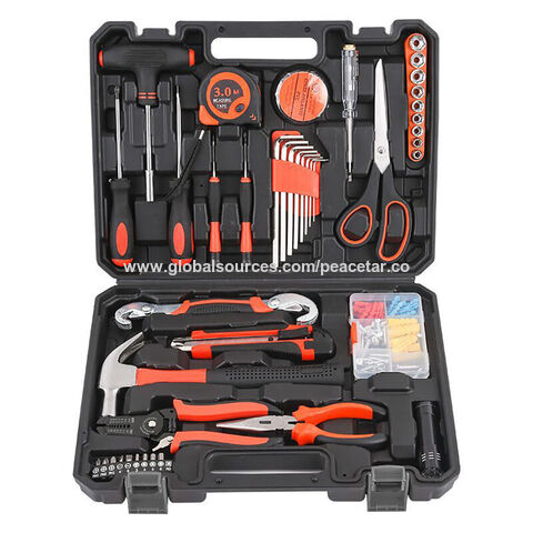 72 Pcs Household Hand Tool Set In A Hard Storage Case. Made Of Carbon ...