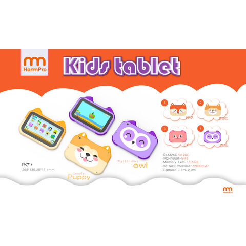 Wholesale 7" Kids Tablets With Iwawa Kids App 3g+32g Memory Android 12 ...
