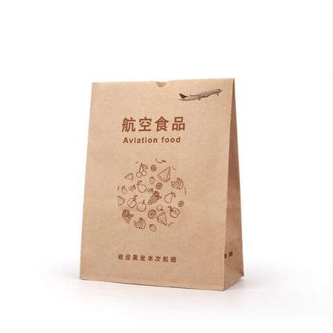 Wholesale Square Bottom Bag Packaging Bags Disposable Cowhide Paper Bag ...
