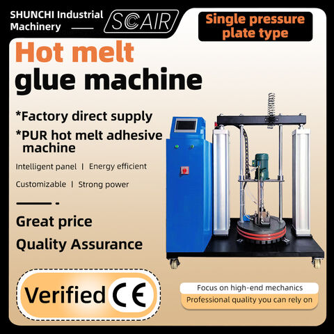 Industrial Packing Single Pressure Palte Type Hot Melt Adnesive Machi ...