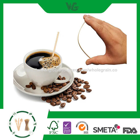 Wg 14cm Natural Birch Wood Coffee Stick Individual Paper Wrapped With ...