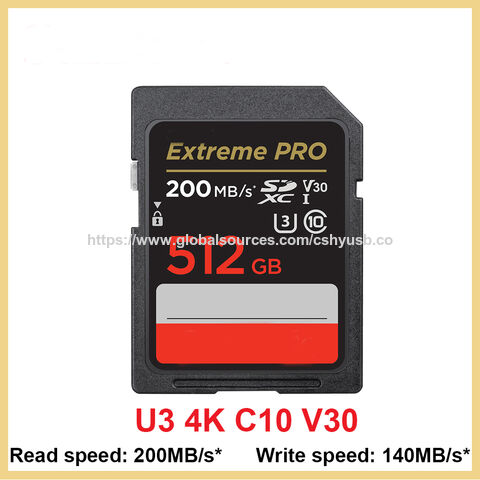 Wholesale Sd Card Extreme Pro Memory Card High Speed Up To 200mb/s U3 ...