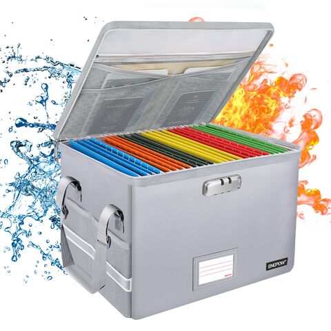 Fireproof And Waterproof Document Storage Bag With Lock Storage Box ...