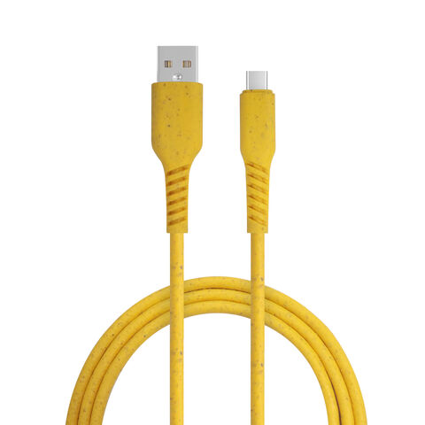 Factory Price Round Wheat Straw Type C Cables Max 3a 1m/2m/3m Usb A To ...