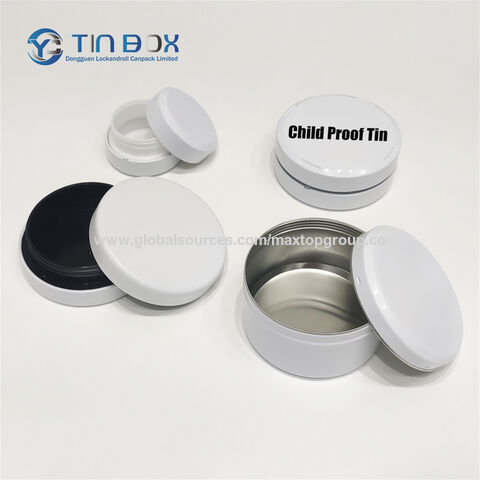 Buy China Wholesale Stock Child Proof Tin Case Child Resistant Tin ...
