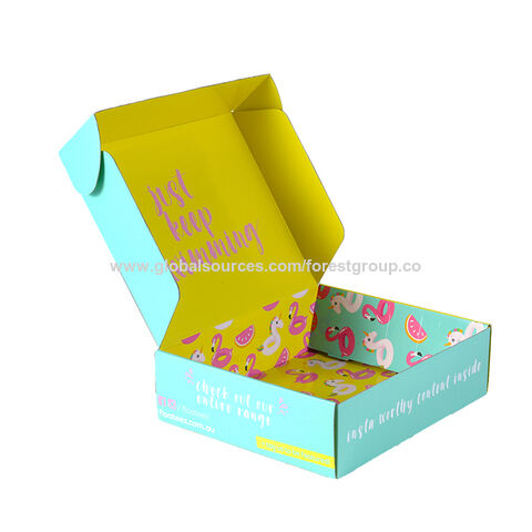 Kraft Corrugated Gift Package Box Cosmetic Packaging Boxes For Small ...