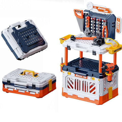 Children's Playhouse Toy Toolbox Set Boy's Baby Screwdriver Repair ...