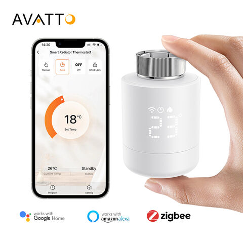 Avatto Smart Trv Temperature Control Wifi Zigbee Heating Radiator ...