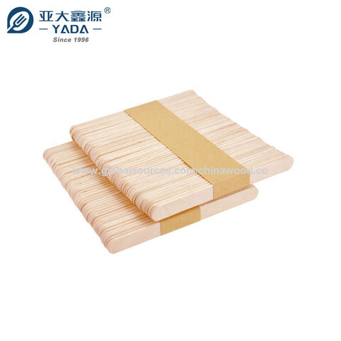 Factory Price Round Edge Wooden Ice Cream Stick Popsicle Stick 114*10 ...